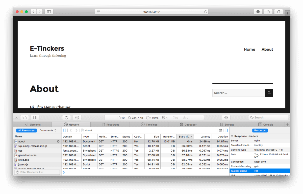 Hosting WordPress on Raspberry Pi Part 4 – Optimise WordPress through cache – E-Tinkers